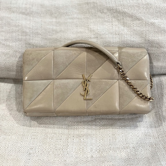 Yves Saint Laurent | Bags | Ysl Patchwork Jamie Shoulder Bag In Seasalt ...
